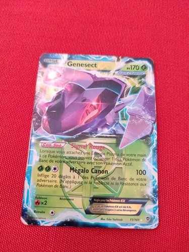 Genesect Ex 11/170 Pv170 Holo Reverse Nb Explosion Plasma Card Pokemon ...