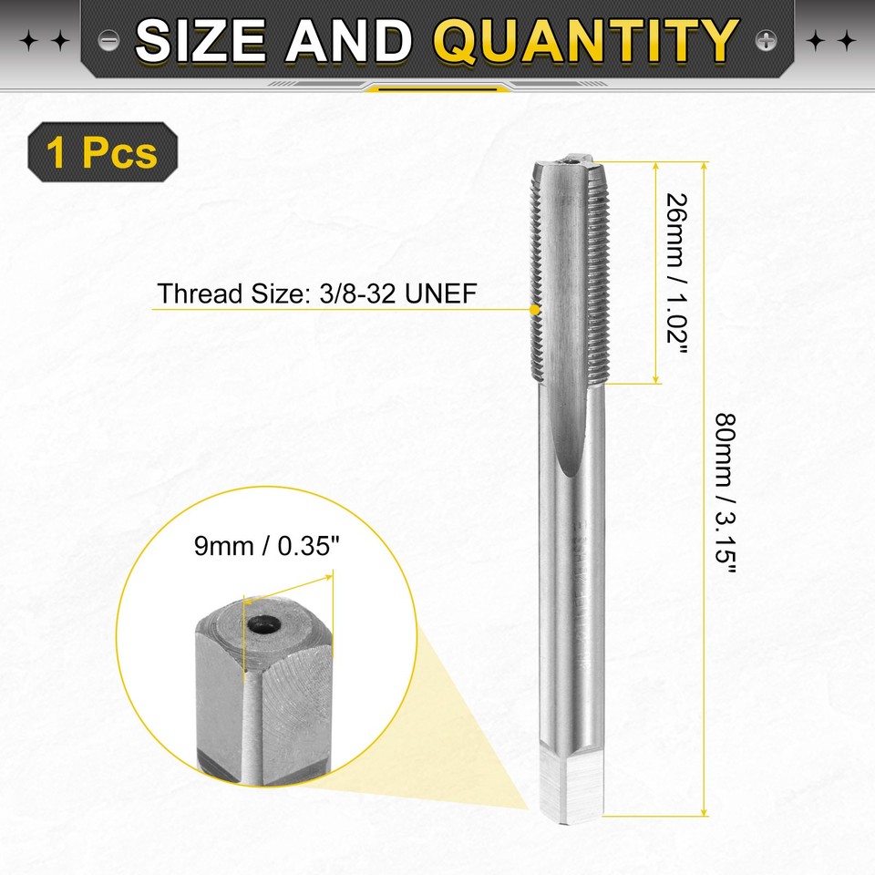 Hand Plug Tap 3/8-32 UNEF 2B Left Hand Thread Screw Tapping Threading ...