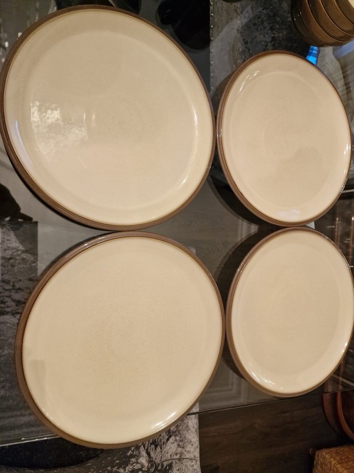 Denby Everyday Cinnamon Dinner Plates 4 Pieces Excellent Condition ...
