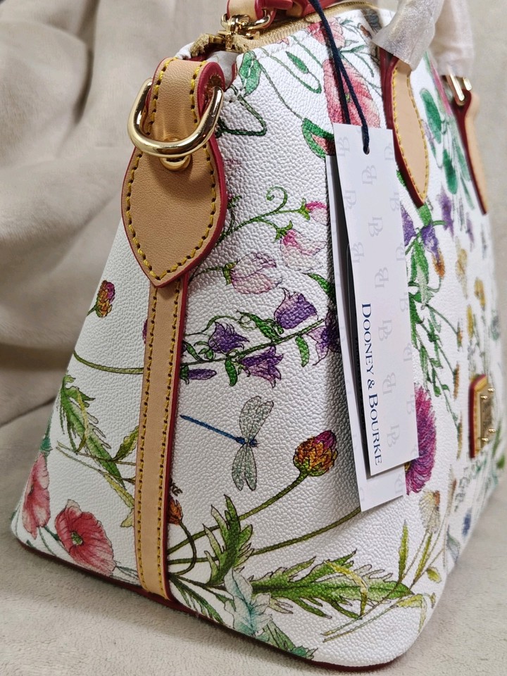 Dooney & Bourke Botanical Collection Geena Satchel Top Handle Crossbody ...
