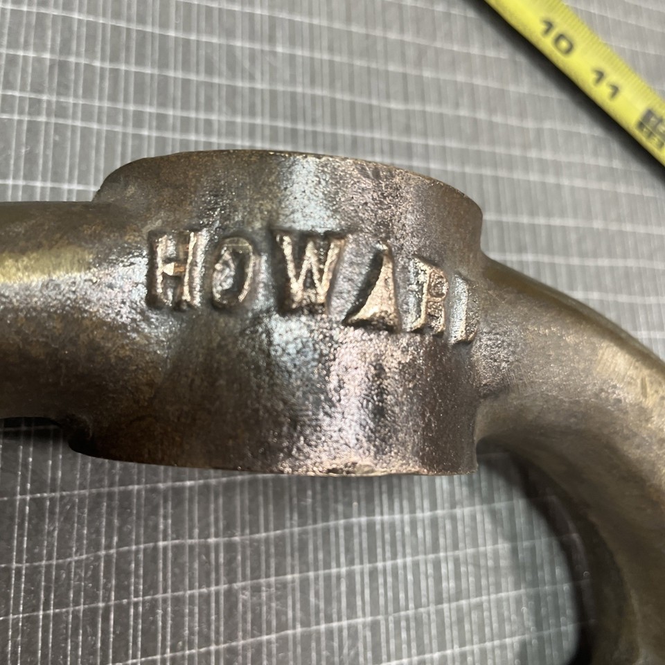 Antique Howard Brass Locomotive Bell yoke for a 12" Diameter RARE | eBay