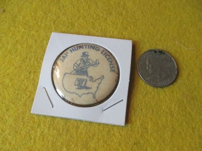 ORIGINAL WWII HOMEFRONT ANTI AXIS JAPANESE HUNTING LICENSE UNCLE SAM ...