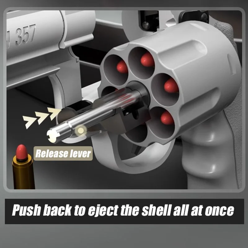 ZP5 357 Revolver Soft Bullet Toy Gun for Kids Adults – Outdoor CS Game ...