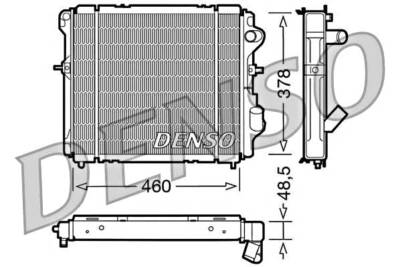 Aluminium Radiator DENSO Fits RENAULT Clio I 91-98 7700804240 | eBay UK