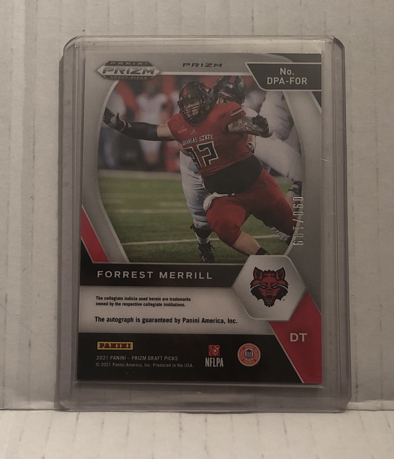 2021 Prizm Draft Picks Forrest Merrill RED Rookie Auto /199 Chargers | eBay