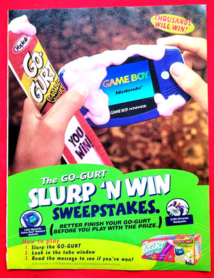 2002 GO GURT Nintendo Game Boy Advance Video Game = Official Promo Art ...