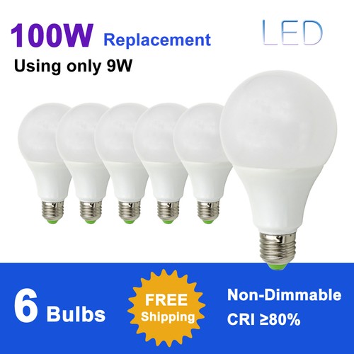 Pack 6 100W Equivalent E27 A25/A80 LED Light Globe Bulb Lamp 12-24V/85 ...
