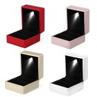 10PC LED light Jewelry Box Necklace Pendant Ring Stroage Holder for ...