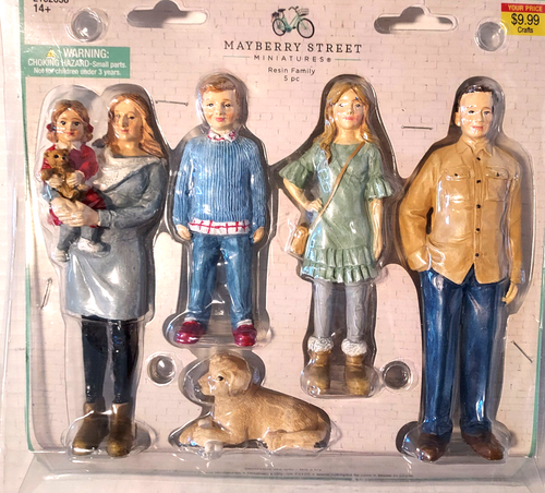 Mayberry Street Miniatures Resin Family 5 Piece 2017 - New | eBay