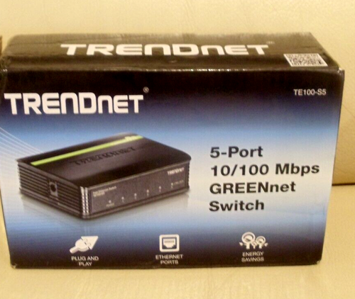TRENDnet TE100-S5 5-PORT 10/100Mbps GREENnet Fast Ethernet Switch | eBay