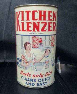 1940's Promotional Advertising Tin Bank KITCHEN KLENZER Scouring Powder ...