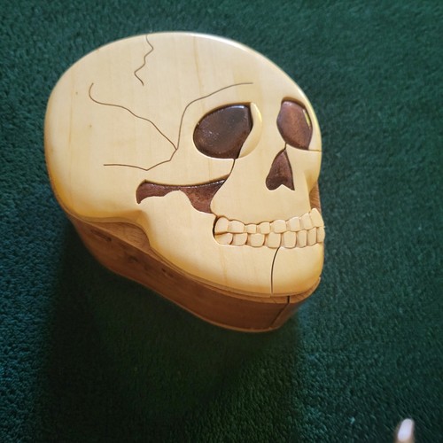 Skull Wooden Puzzle Box New. | eBay
