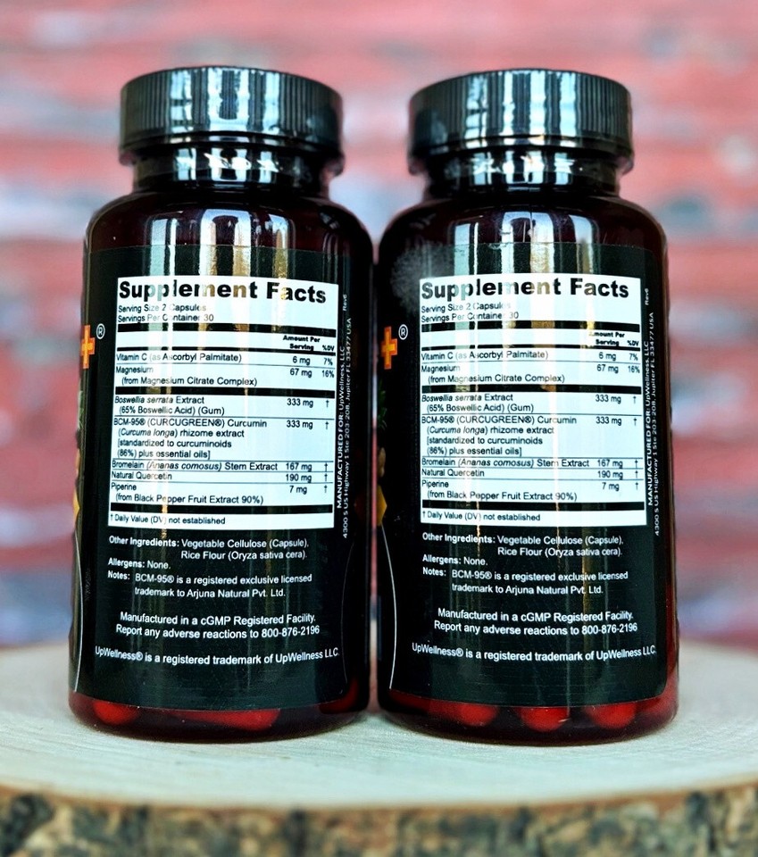 UpWellness GOLDEN REVIVE+ Joint & Muscle Support Supplement 120ct ...