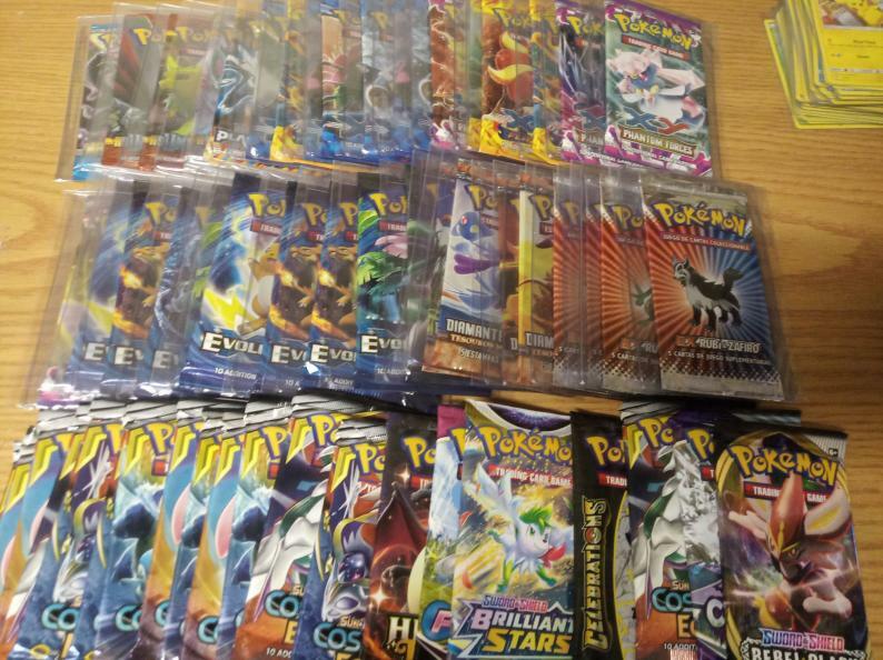 Pokemon Mystery Boxes! SEALED PRODUCTS! 8 Packs + Tin/ETB VINTAGE ...