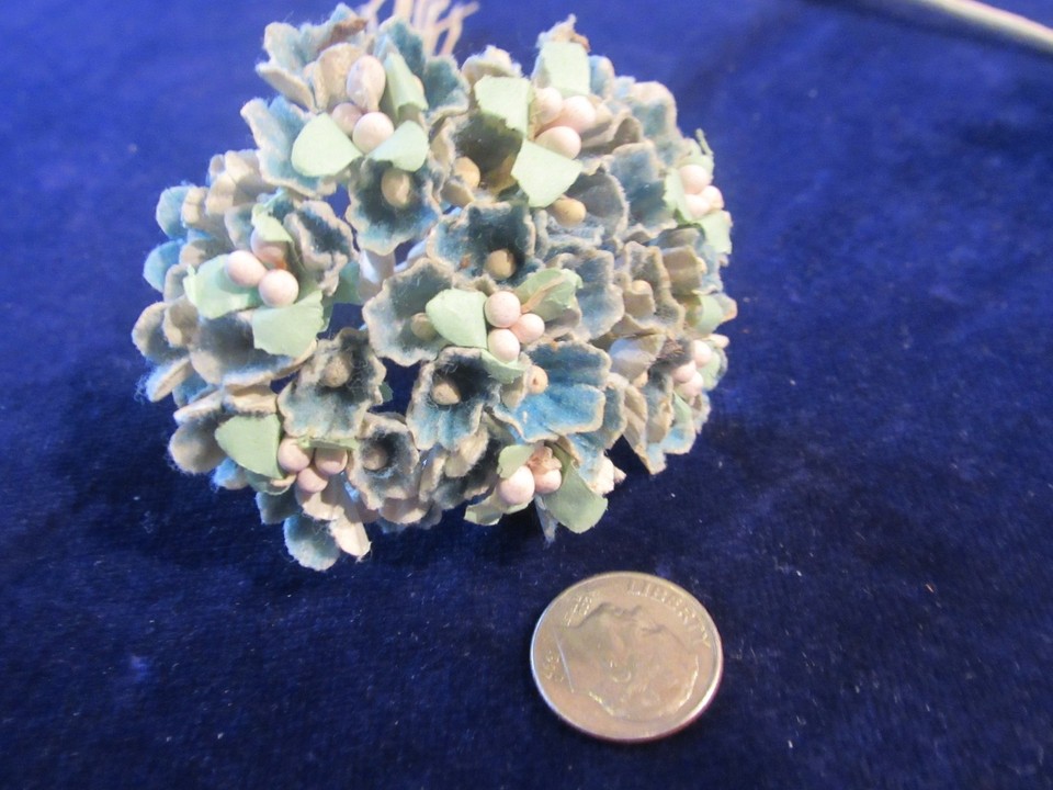 Vintage Forget Me Not Flower Lot Collection Blue Pink Yellow Millinery ...