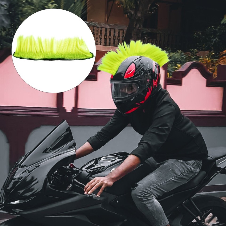 Spiky Mohawk Lustige Kopfbedeckung Wig Men Purple Ponytail | eBay UK