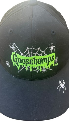 Vintage 1995 90s Goosebumps Snapback Spider Spiderweb Black Hat Cap ...