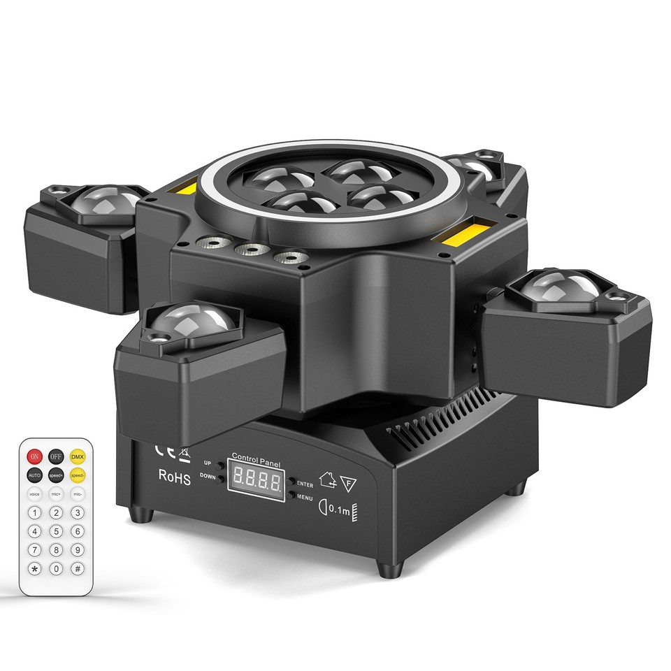 180W 4 Arms LED Laser Beam Moving Head Light DJ Lights DMX Stage ...