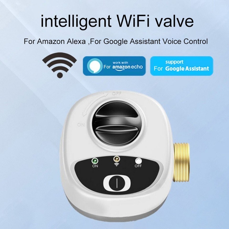 Water Valve Automatic Shut Off WiFi Controlled Smart Valve Compatible ...