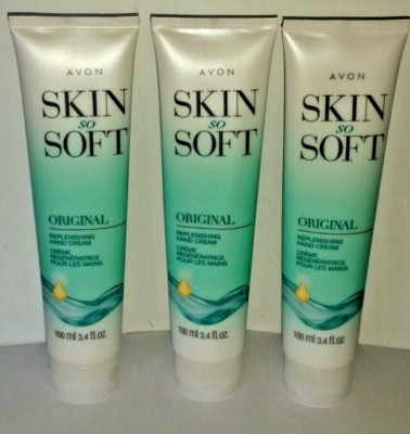 Avon SSS Skin So Soft ORIGINAL Replenishing Hand Cream 3.4 fl.oz. LOT ...