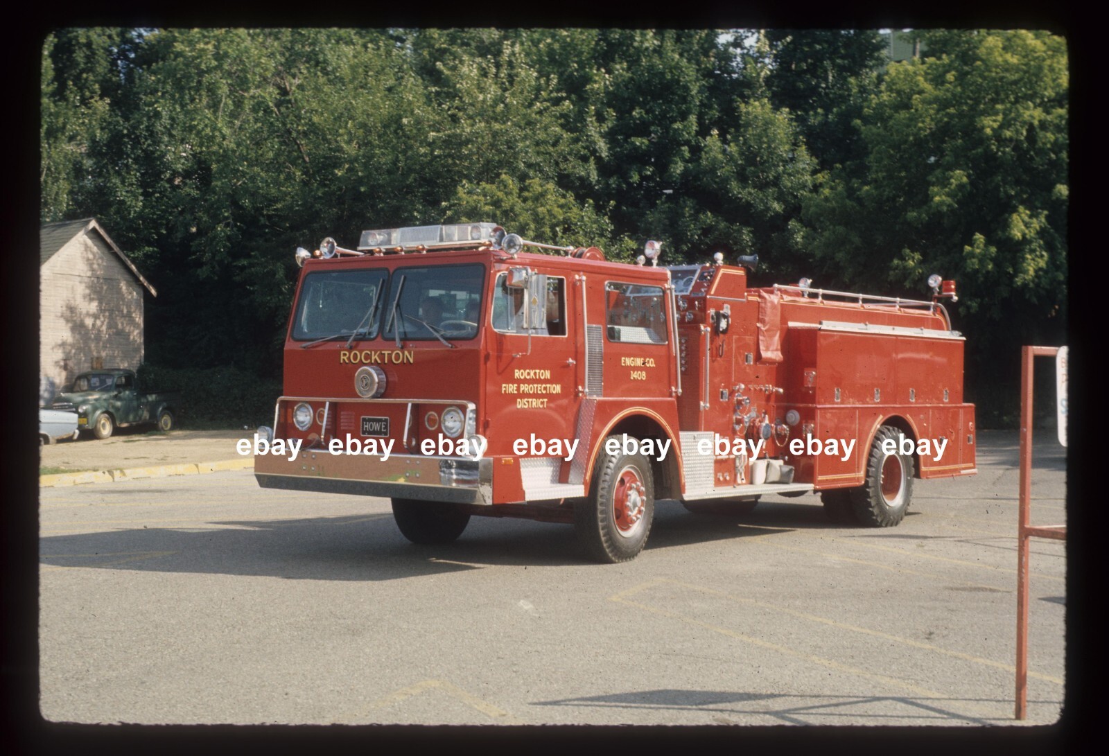 Rockton IL Hendrickson Howe pumper Fire Apparatus Slide . | eBay