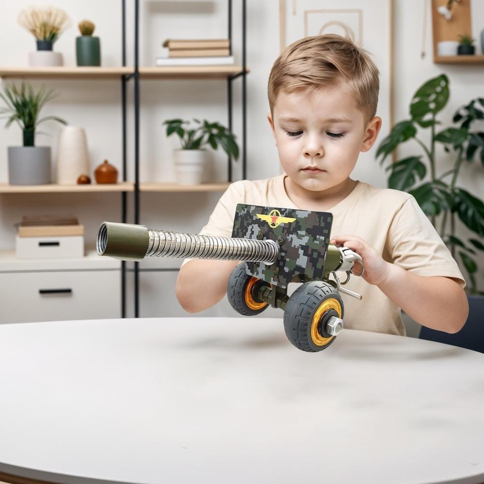 304 Stainless Steel Mini Cannon Model -Desktop Ornament Firecracker ...