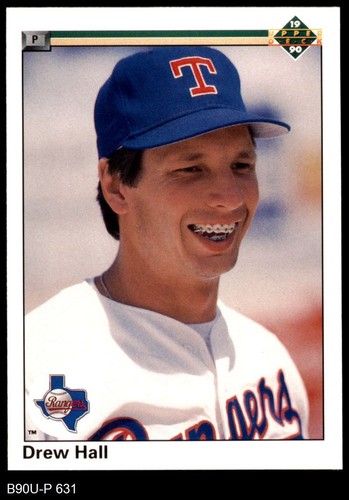 1990 Upper Deck #631 Drew Hall Rangers 8 - NM/MT | eBay