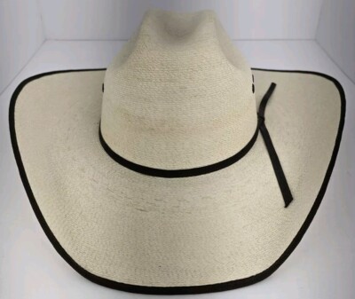Atwood Hereford 5X Low Crown Palm Leaf Cowboy Hat Size 7 3/8 | eBay