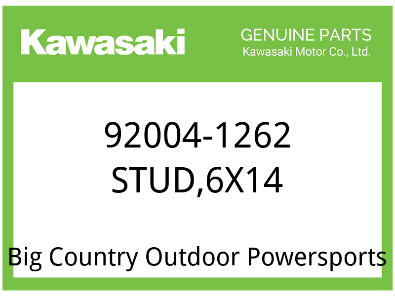Kawasaki+OEM+92004-1262+Stud6x14 for sale online | eBay