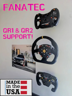 Fanatec Quick Release (QR1 & QR2) Steering Wheel Wall Mount / Holder | eBay
