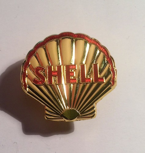 Shell, Oil, Petrol, Badge, Hat Pin, Lapel Pin, 2 clutches, Vintage Gift ...