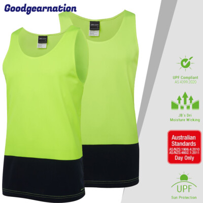 JB'S HI VIS TRADITIONAL SINGLET | eBay Australia