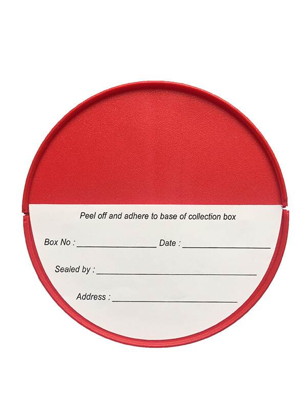 20 Thank You Security Seals/Labels for Charity Collection Donation Tin ...