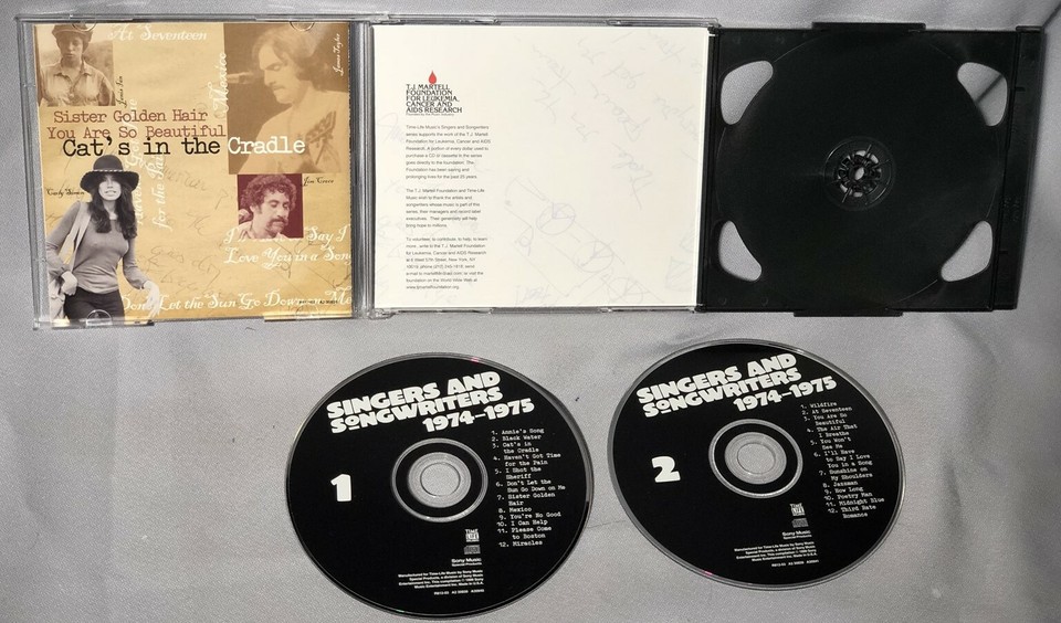 Cd Va Time Life Singers And Songwriters: 1974-1975 (2Cds, 2000) Near ...