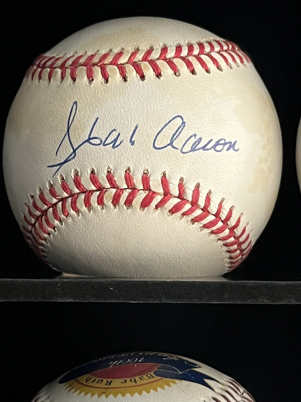 Hank Aaron autographed baseball Authenticated with case | eBay