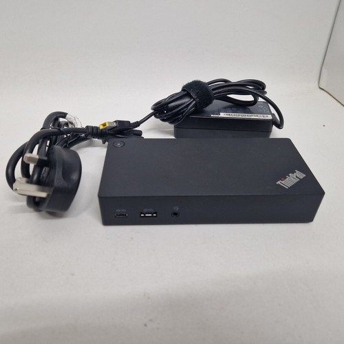 Genuine Thinkpad USB C Dock DK1633 + 90W PSU PRU PN: 03X719X Type 40A9 ...