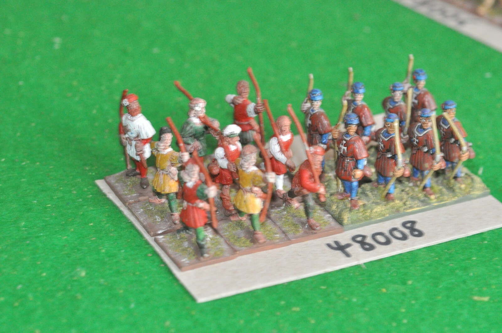 28mm renaissance / early tudor - longbowmen (as photo) 17 figs - inf ...