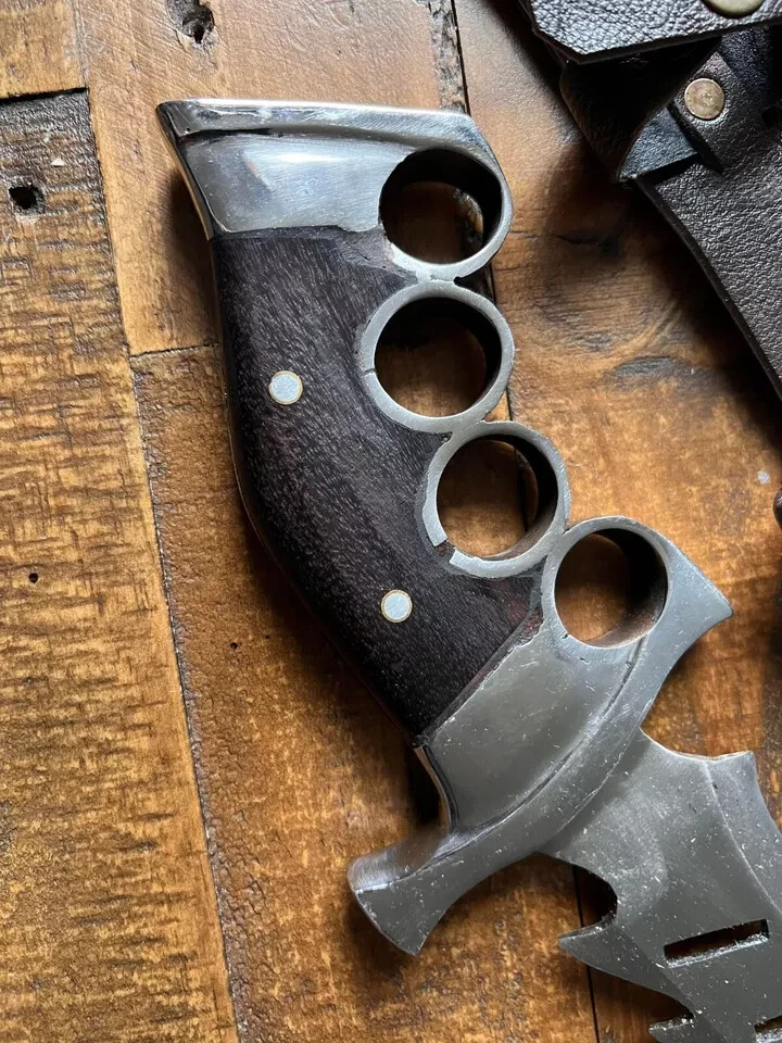 8″ Full Tang Knife - Kukri, Tactical Camping Knives, Hand Forged Rust ...