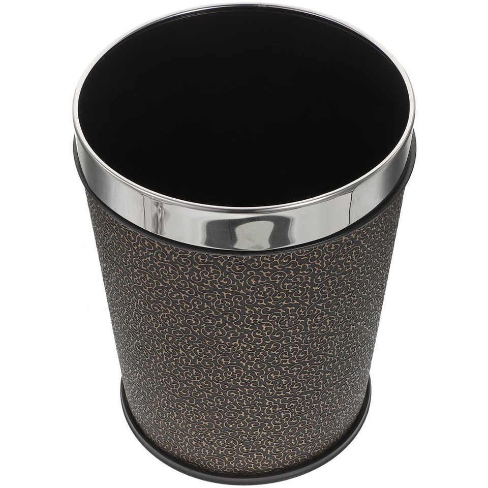 Large-capacity Garbage Can Living Room Trash Can Retro Waste Bucket ...