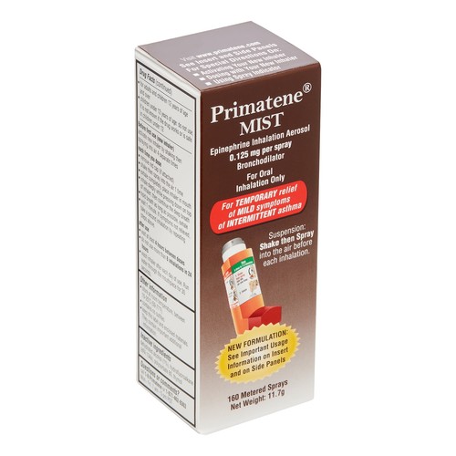 Primatene MIST Epinephrine Oral Inhalation Aerosol, 160 Metered Sprays ...