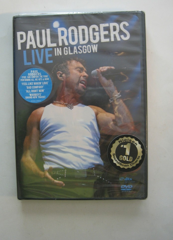 dvd Paul Rodgers Live in Glasgow Bad Company BRAND NEW Sealed NR Scotland OOP 801213021499| eBay