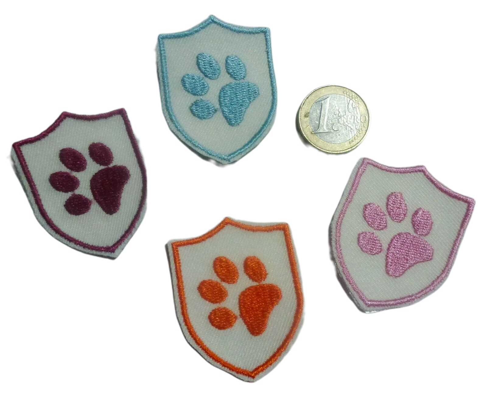 Patch Patches Aufnäher Bügelbild Applikation Hund Katze Pfote Wappen Tatze 5 x 4 | eBay
