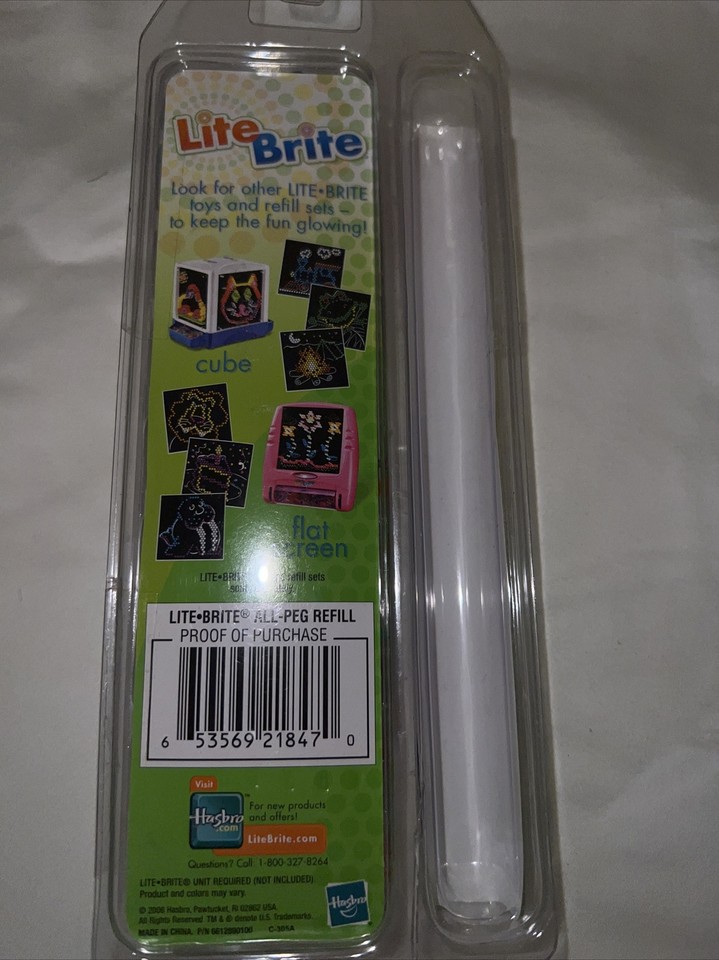 Lite Brite All Peg Refill 100 Pegs Brand New Hasbro 2006 NEW | eBay