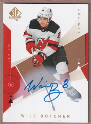 2018-19 SP Authentic Limited Autographs #48 Will Butcher AUTO - DEVILS ...