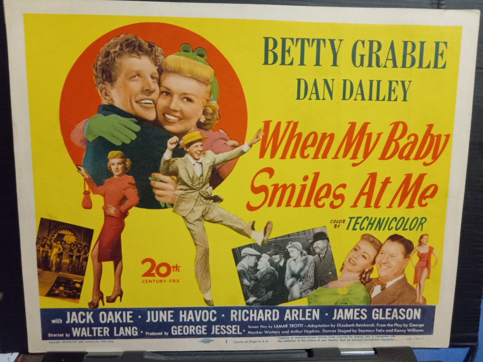 Title Card 1948 WHEN MY BABY SMILES AT ME Betty Grable Dan Dailey June ...