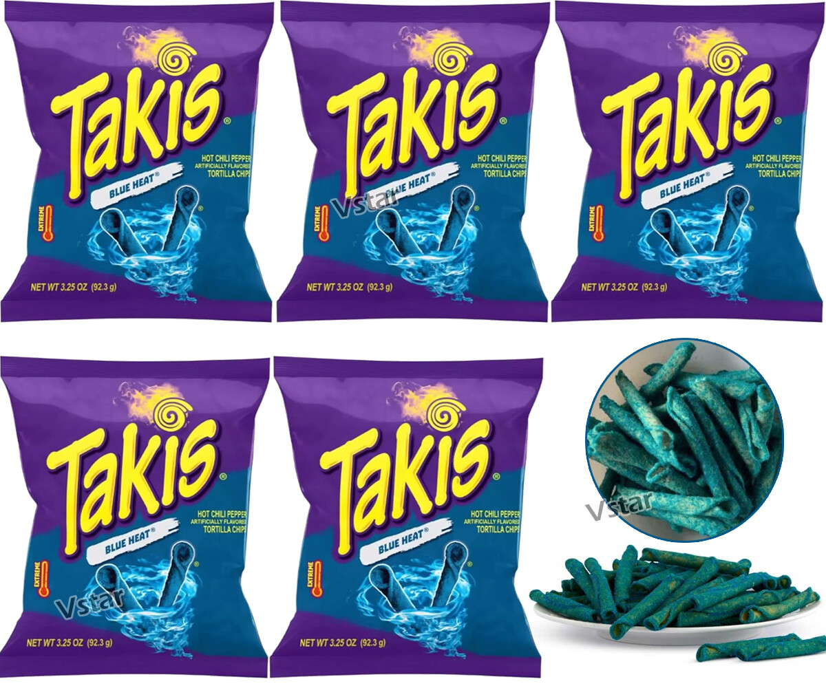 Takis Blue heat Hot Chili Pepper & Lime Tortilla Chips 92g | eBay UK