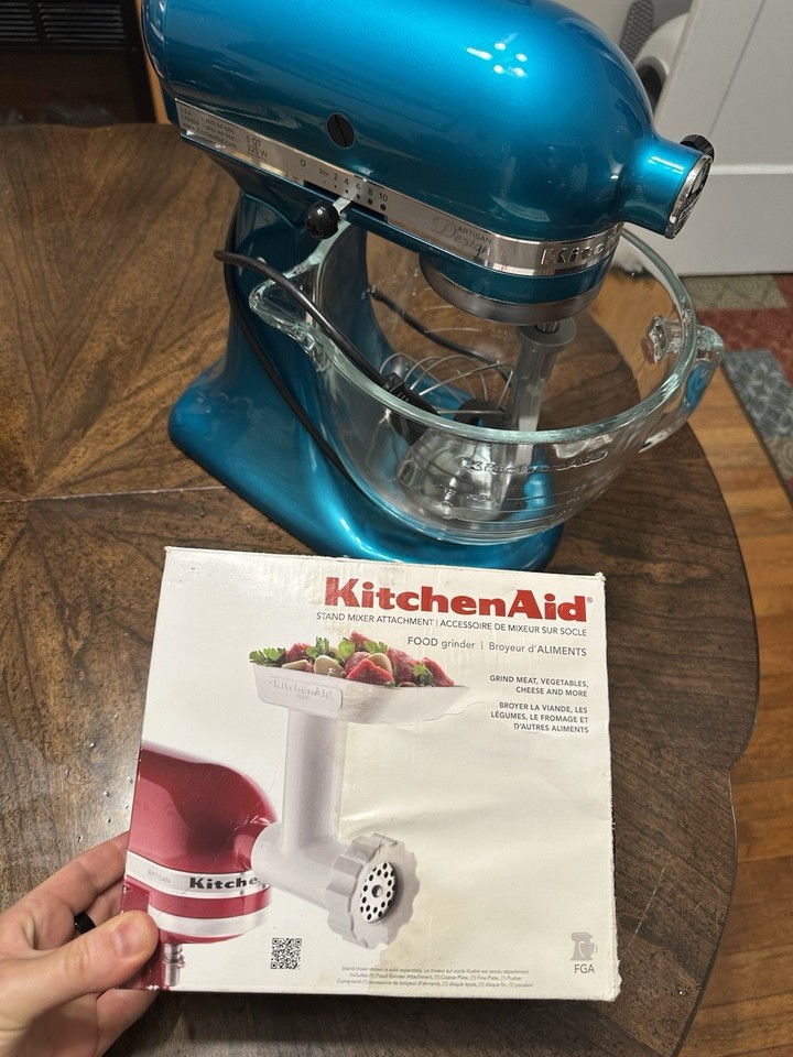 KitchenAid Artisan Design Series 5-Q Stand Mixer- RARE-SEA GLASS ...