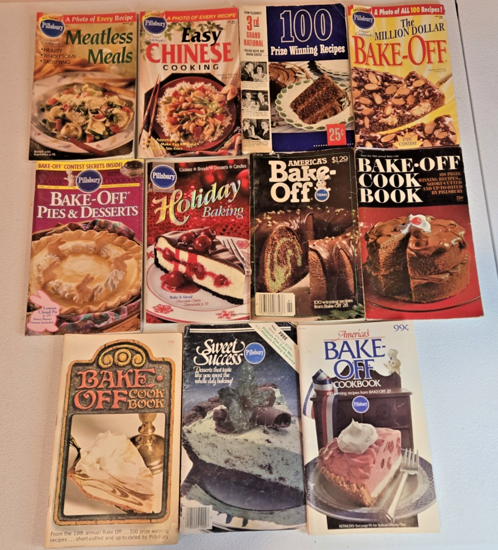 Lot of Vintage Pillsbury Cook off/Bake off Cookbook Booklets 50s plus ...