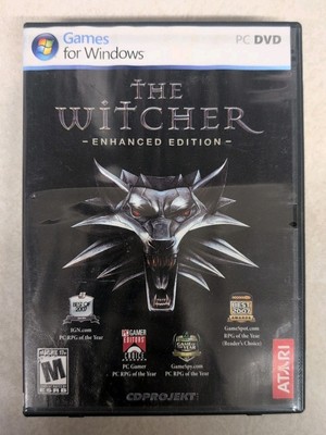 Witcher: Enhanced Edition (PC Game 2008) CIB Atari PC DVD 742725276550 ...