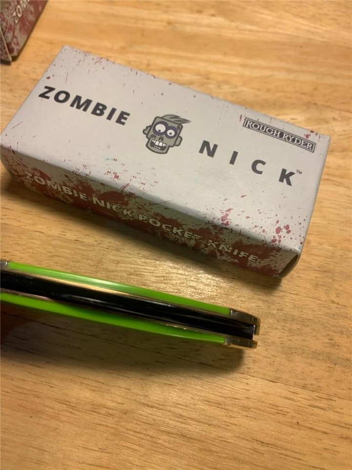 Rough Ryder Zombie Nick Large Toenail 4" Pocket Knife RR1455 | eBay